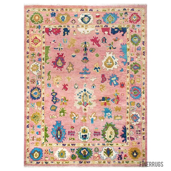 Pink Oushak Rug - Etsy
