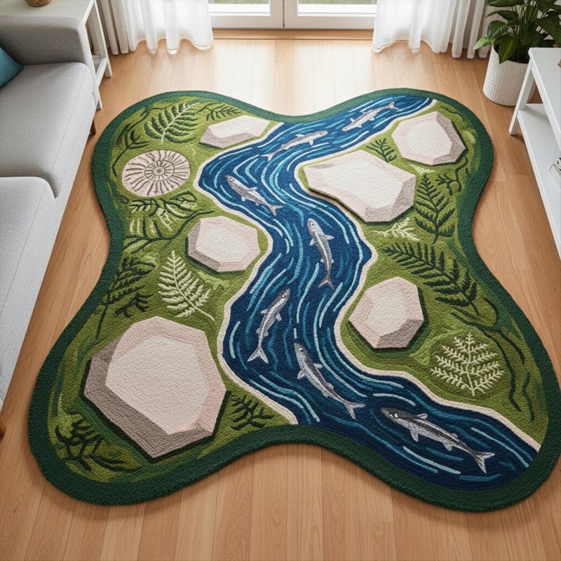 River Rock Rug - Etsy