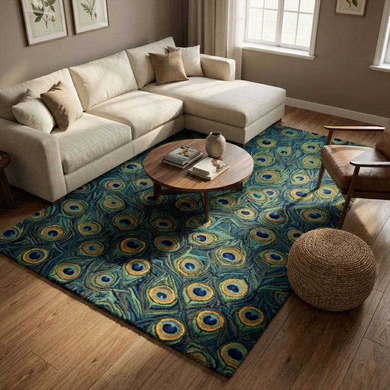 Tufted Feather Rug - Etsy