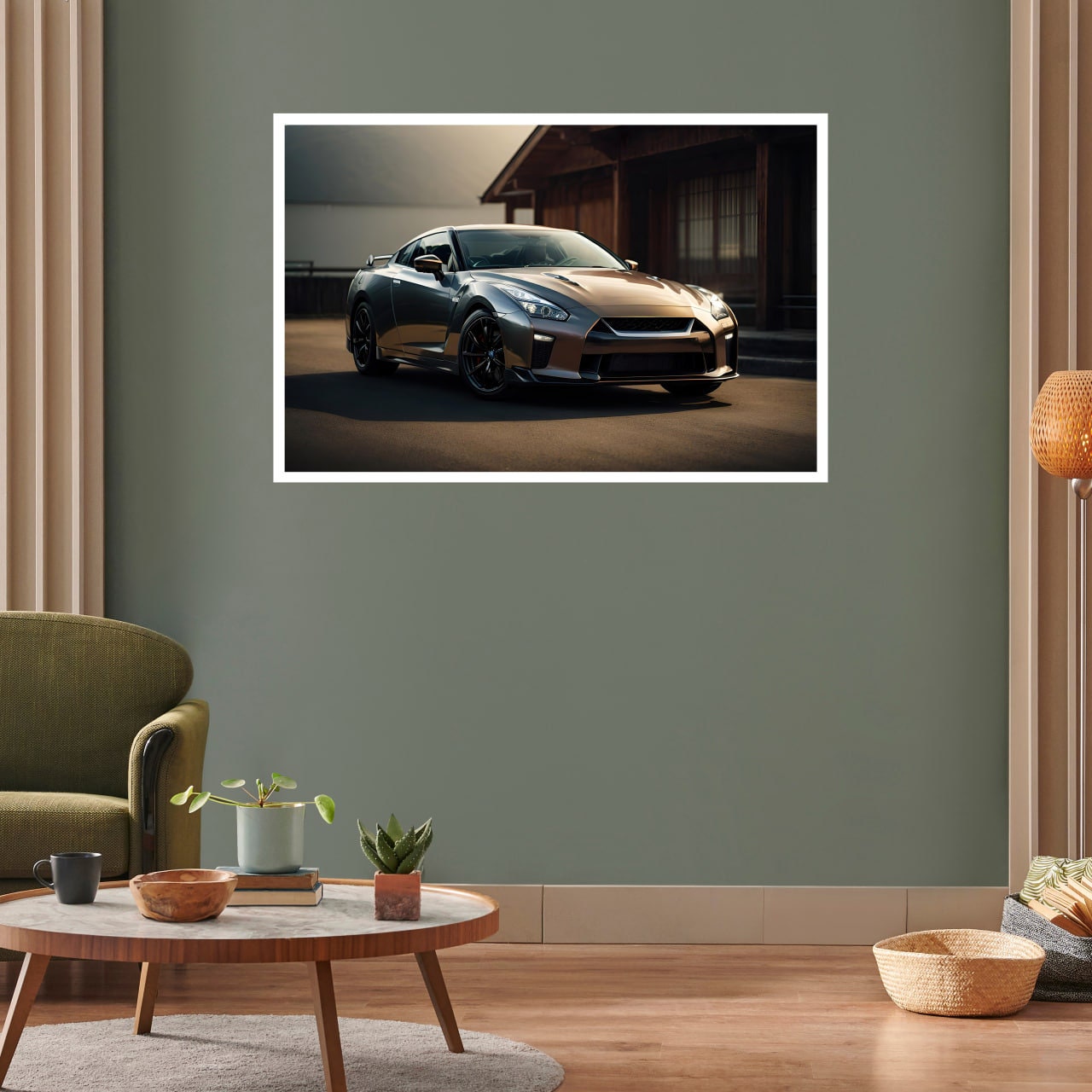Poster Car Nissan GTR R35 Frameless Car Poster Exclusive Gift - Etsy