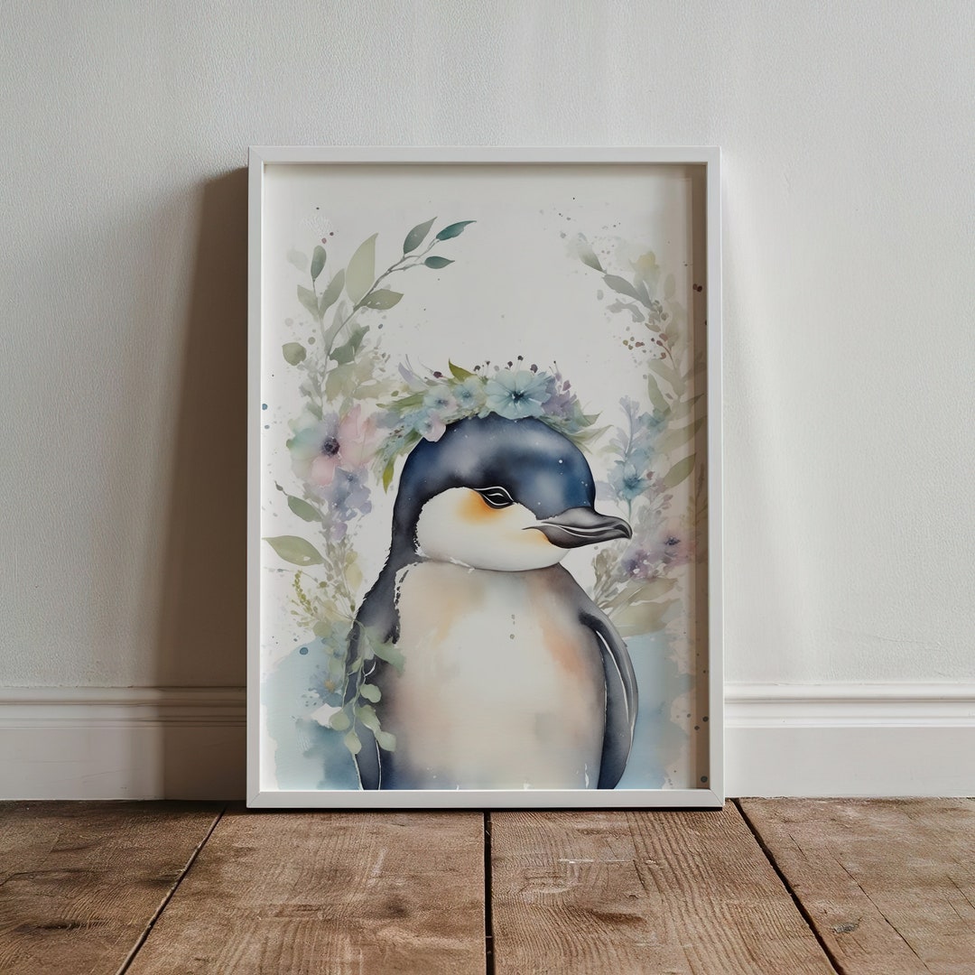 Kids Poster Animal Print Nursery Wall Decor Baby Shower Gift Childrens ...