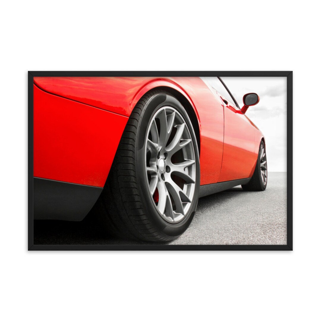 Framed Car Poster Dodge Challenger SRT8 392. Car Photo Poster. - Etsy