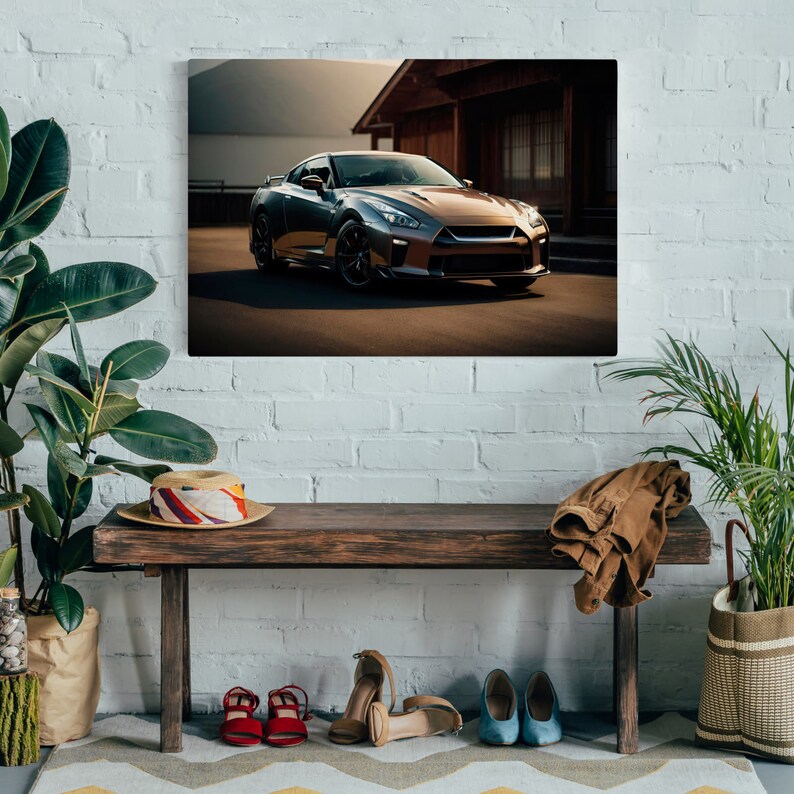 Poster Car Nissan GTR R35 Frameless Car Poster Exclusive Gift - Etsy