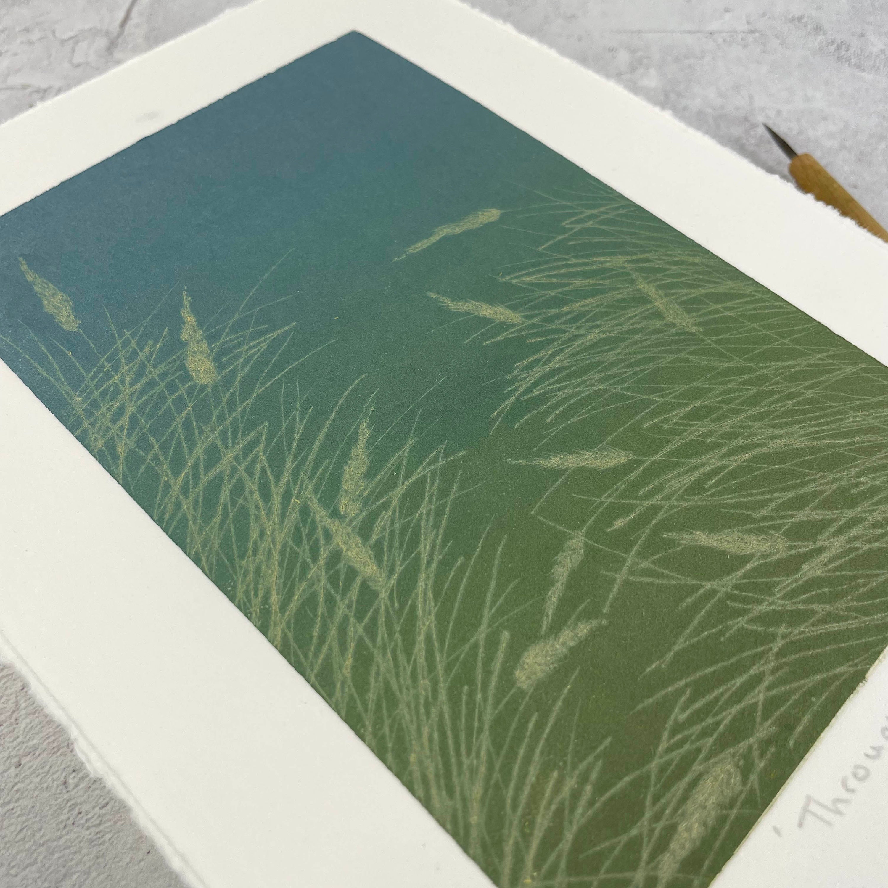 Original Lino and Drypoint Print, Inspired by Sand Dunes, Nature ...