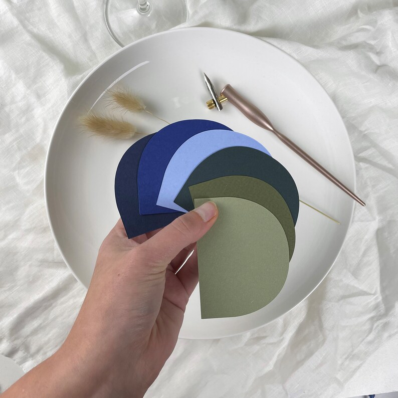 Arched Place Cards, Calligraphy Half Moon Name Cards, Wedding Table ...