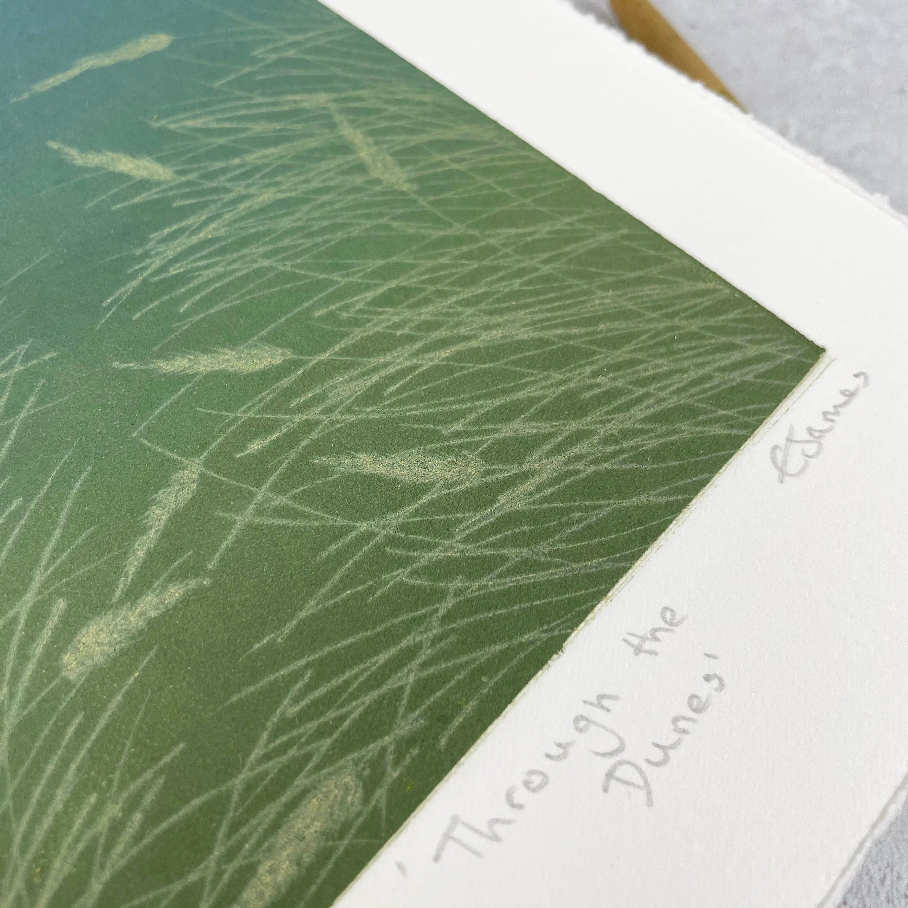 Original Lino and Drypoint Print, Inspired by Sand Dunes, Nature ...