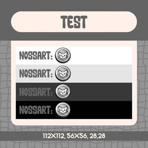 Kawaii Silver Fox Coin Channel Point Emote for Twitch, Cute Fox Badge ...