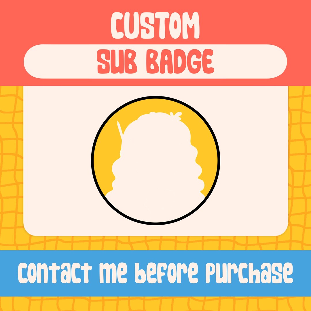 Custom Sub Badge Design for Twitch, Streamers, Discord, Unique ...