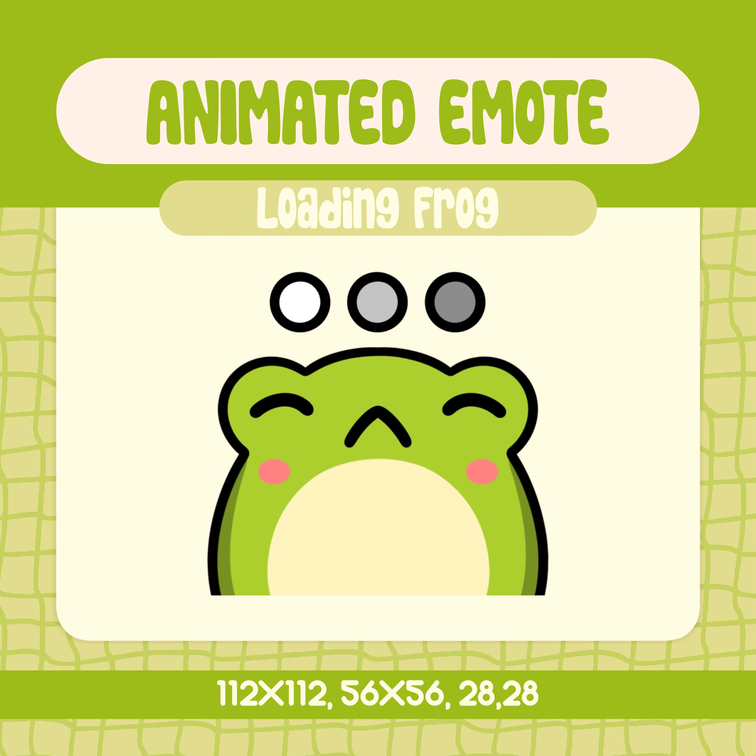 Animated Loading Frog Emote, Kawaii Twitch Emote (digital Download) - Etsy