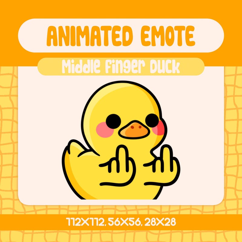 Middle Finger Duck - Etsy