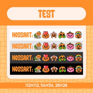 32 Kawaii Pumpkin Emotes for Twitch, Discord (digital Download) - Etsy