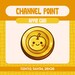 Cute Kawaii Ghost Coin Channel Point, Adorable Gold Coin for Twitch ...