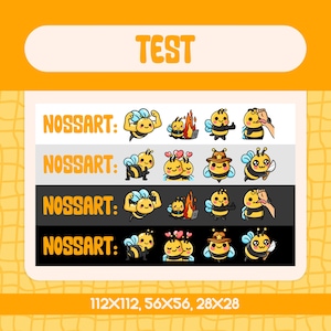32 Kawaii Mega Bee Emote Pack for Twitch and Discord, Buzzing and Fun ...