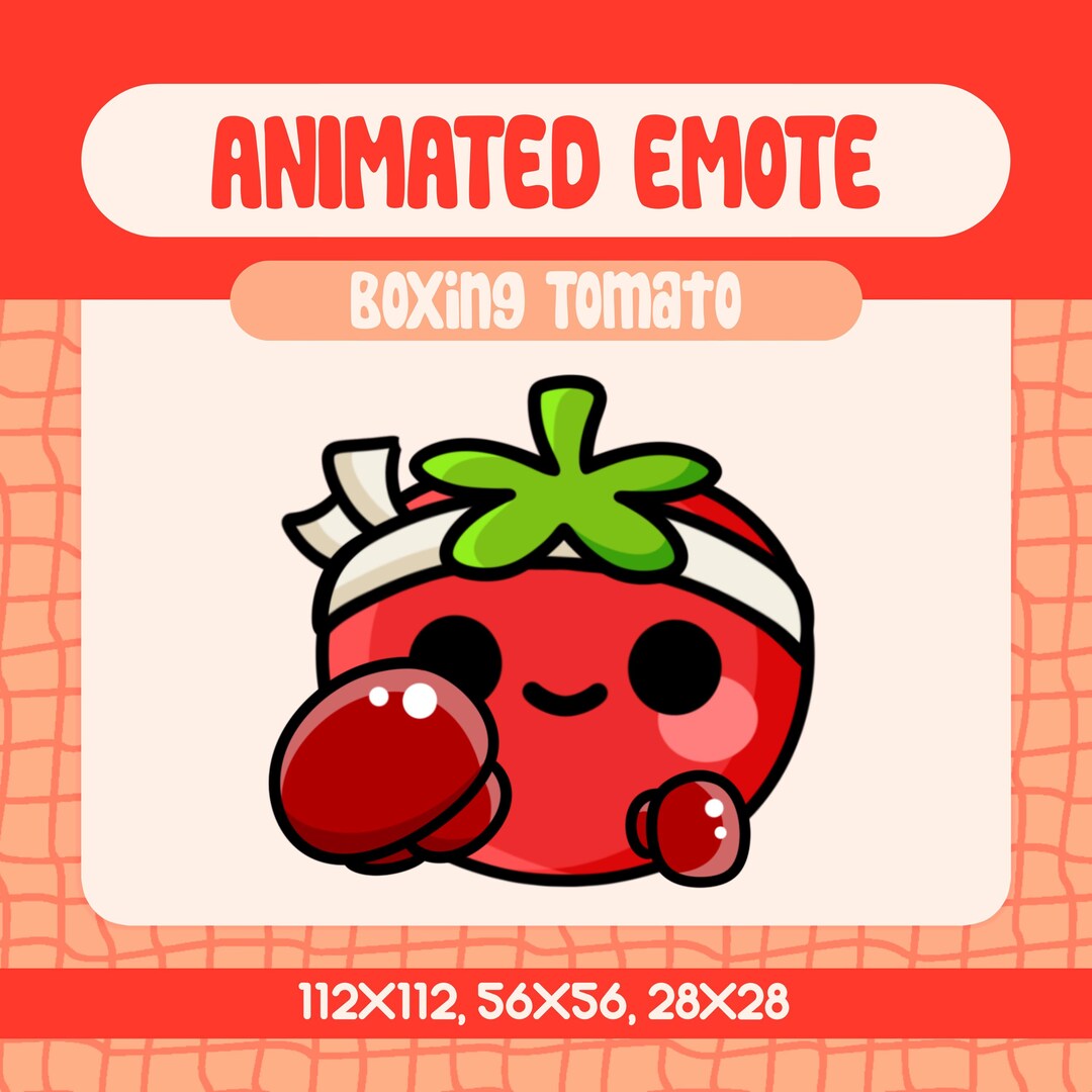 Boxing Tomato Animated Emote for Twitch, Discord (digital Download) - Etsy