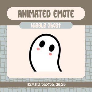 Wiggle Ghost Animated Twitch Emote, Playful and Spooky Emote for ...