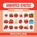 Kawaii Tomato Animated Emotes for Twitch/discord (digital Download) - Etsy