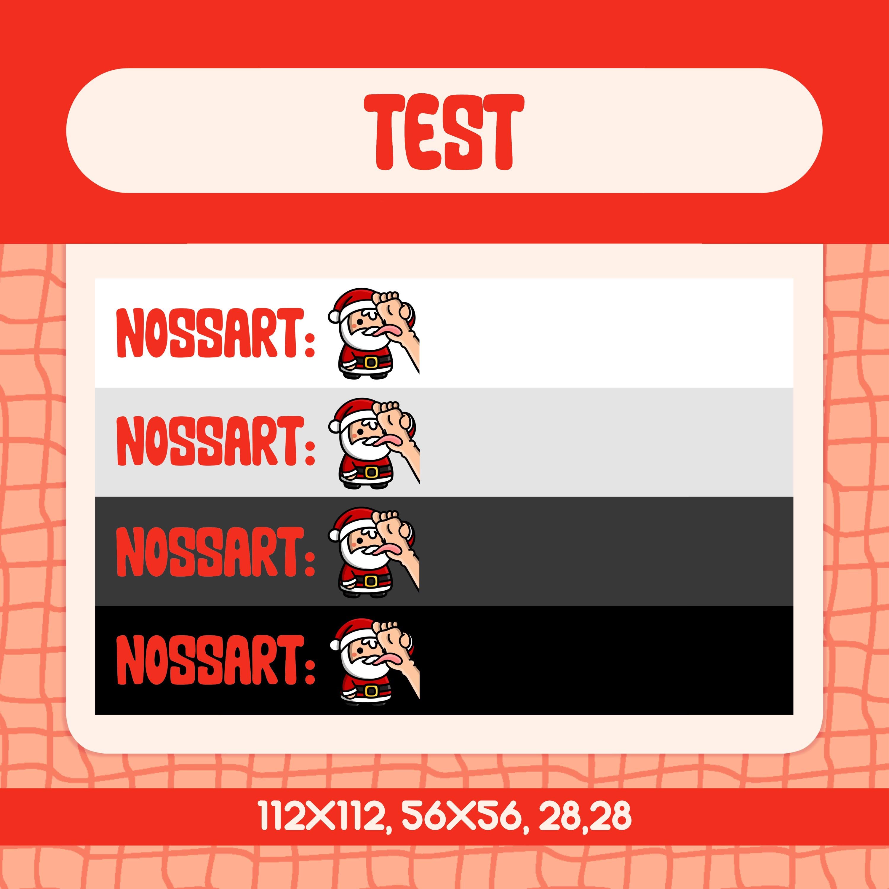 Funny Santa Feet Licking Animated Emote for Twitch, Discord (digital ...