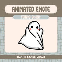 Chibi Ghost Emotes for Streamer (8) - Kawaii Cute Ghost - Emoji Pack ...