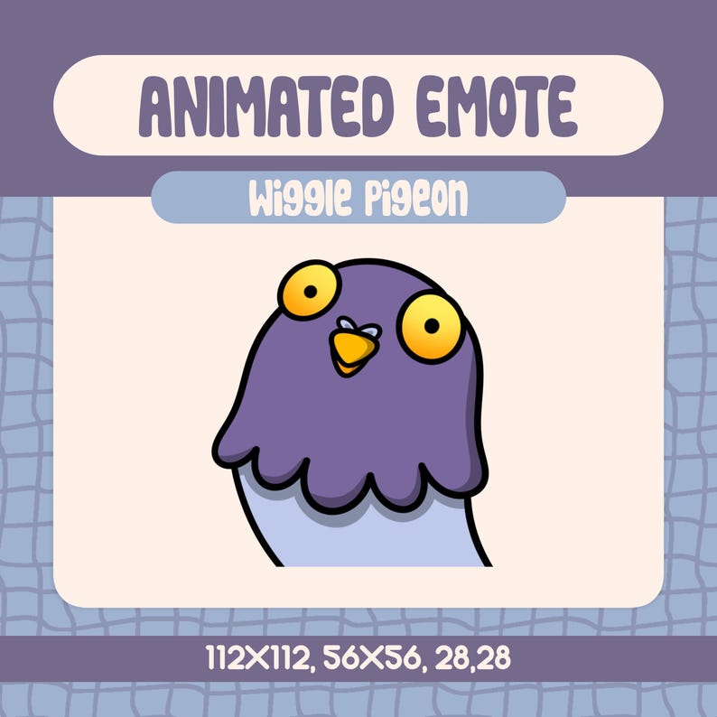 Animated Wiggle Pigeon Emote for Twitch, Discord (digital Download) - Etsy