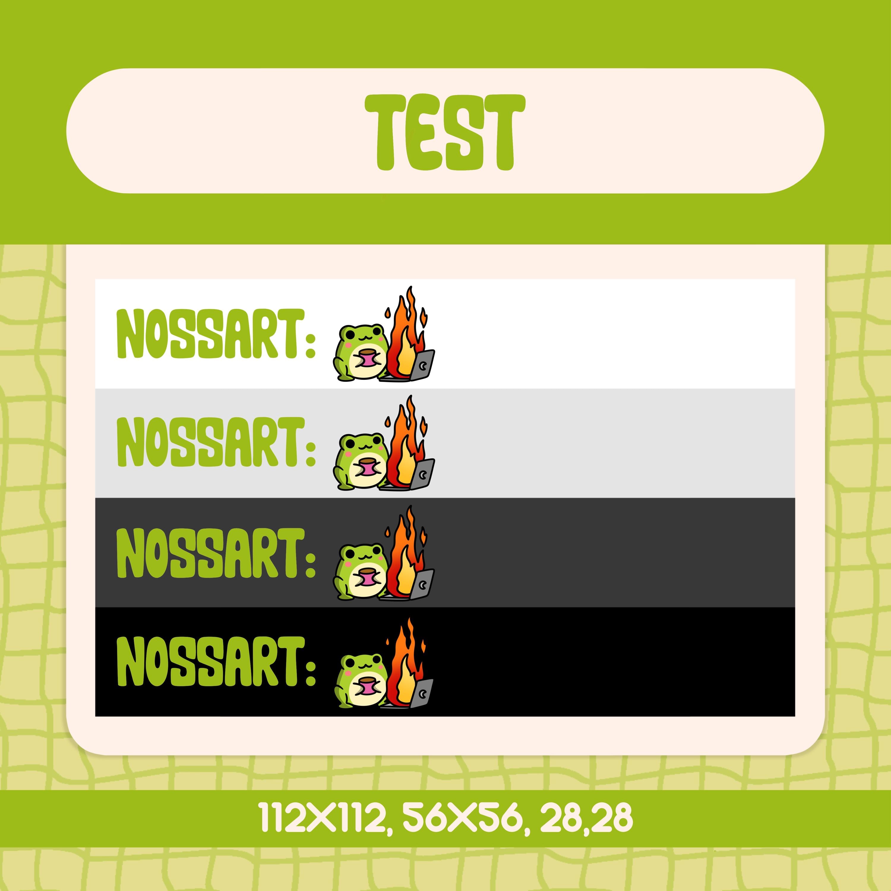 Kawaii Cozy Chilling Frog Animated Emote for Twitch, Relaxing Fire Frog ...