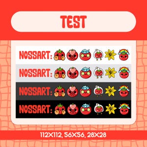 Kawaii Tomato Emotes Pack: Cheerleader, Spa, Heart - Twitch & Discord ...