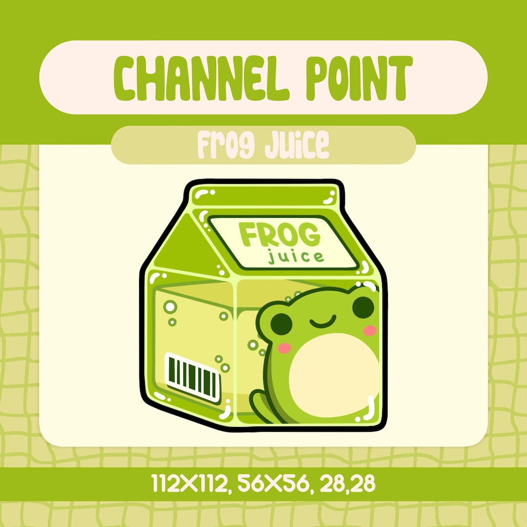 Kawaii Frog Juice Twitch Channel Point Icon (digital Download) - Etsy