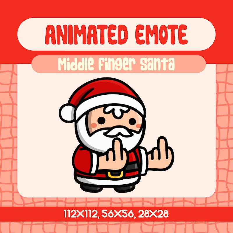 Santa Middle Finger - Etsy