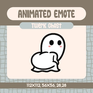 Twerk Ghost Animated Twitch Emote, Playful and Spooky Emote for ...