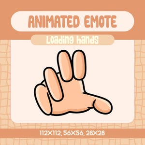Kawaii Loading Hands Animated Emote for Twitch and Discord, Funny and ...