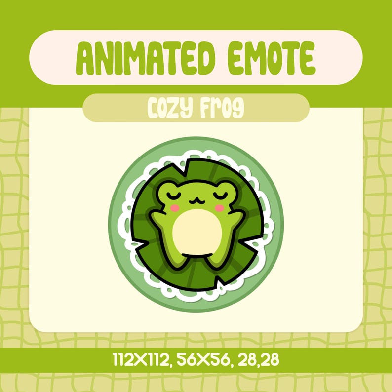 Cozy Sleeping Frog Animated Twitch Emote (digital Download) - Etsy
