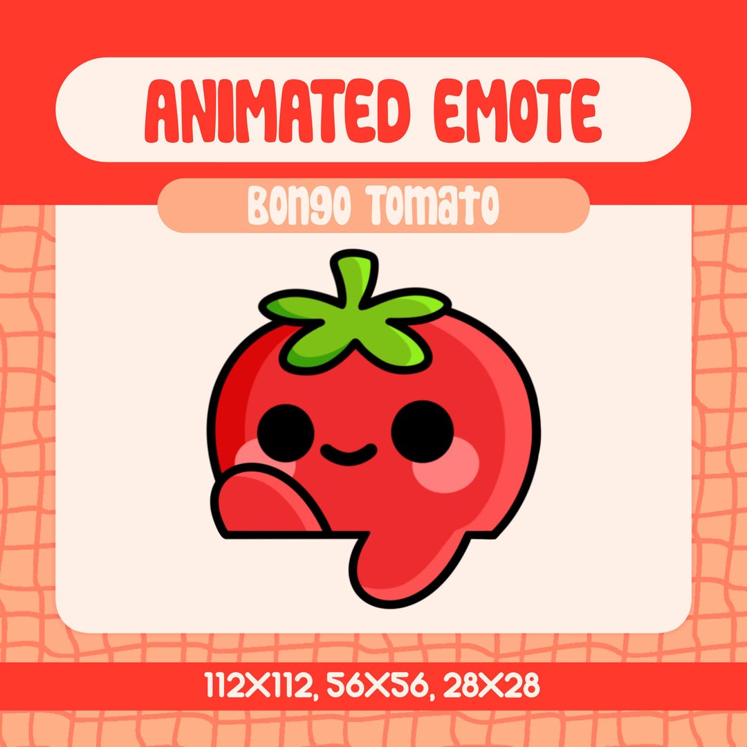 Bongo Tomato Animated Emote for Twitch and Discord (digital Download ...