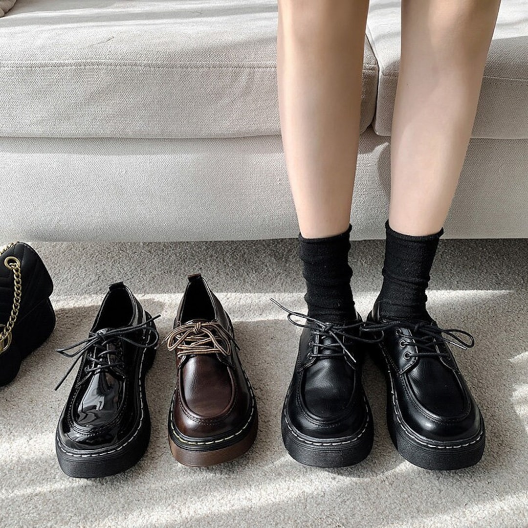 Retro Platform Shoes for Women / Vintage Lolita Dark Academia - Etsy