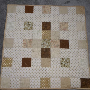 Cream and Gold Hearts Quilt - Etsy