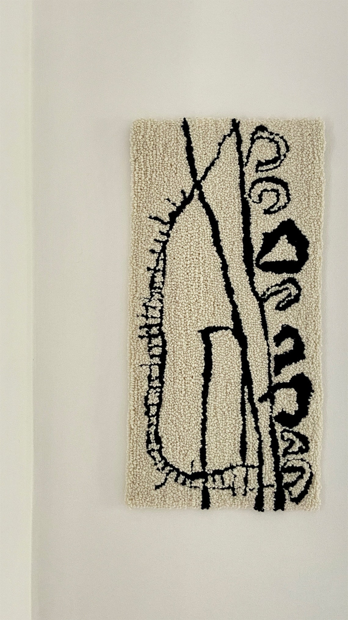 Interlinked Space Tufted Wall Hanging Textile Wall Art for Modern ...