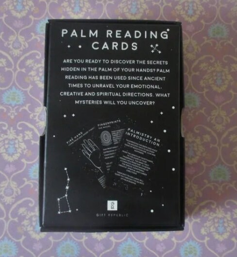 Palm Reading Cards OOP Learn Palmistry 100 Card Deck - Etsy