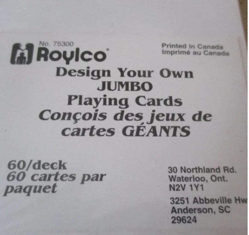 Design Your Own Jumbo Playing Cards Oracle Deck NEW Sealed DIY - Etsy