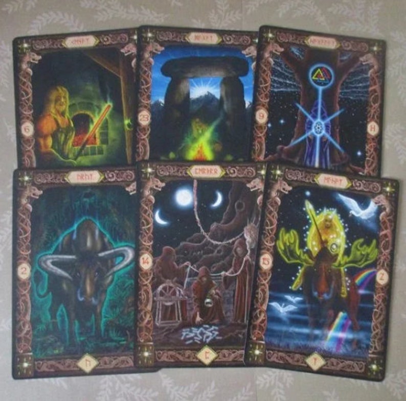 The Power of the Runes Oracle Cards Norse Mythology - Etsy