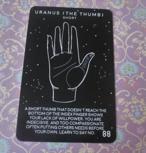 Palm Reading Cards OOP Learn Palmistry 100 Card Deck - Etsy