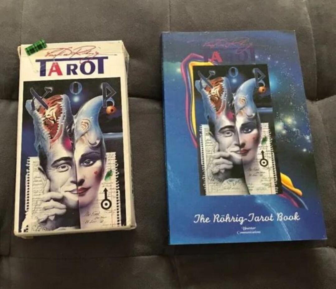 The Rohrig Tarot Book & Card Set RARE 1995 Vintage Deck - Etsy