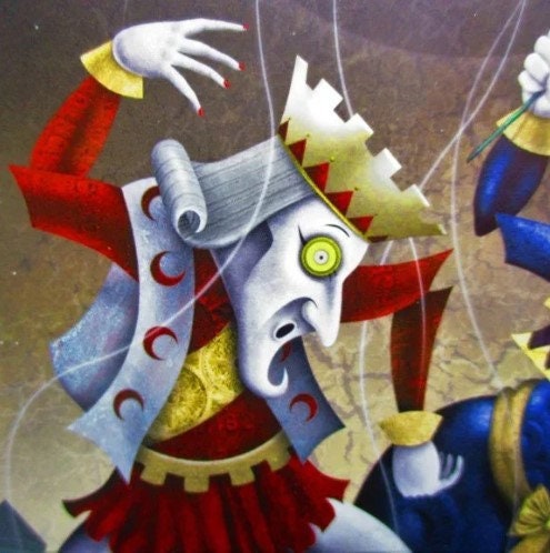 Deviant Moon Tarot Art Print SIGNED the Moon Patrick Valenza - Etsy