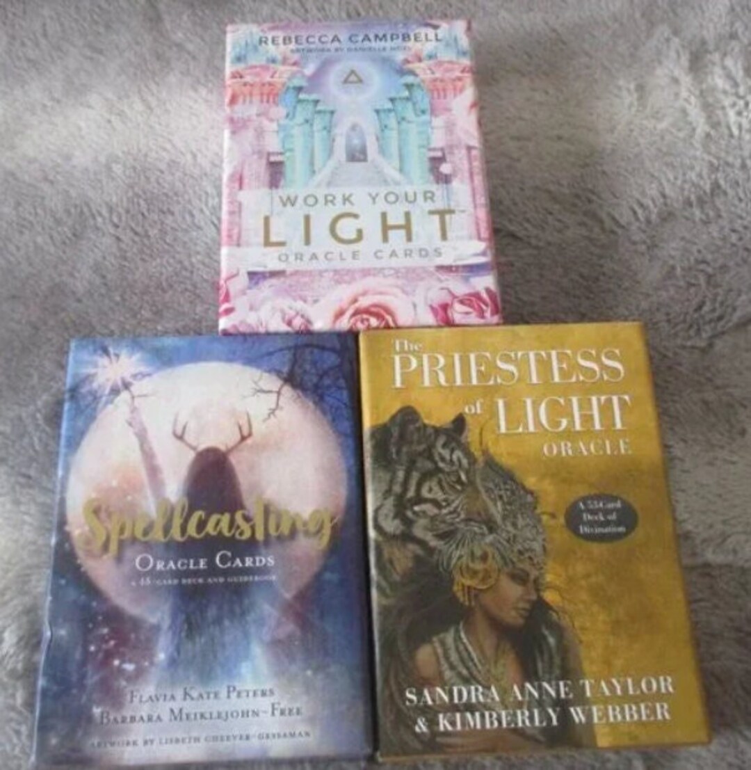 Oracle Deck Bundle of 3 Decks Work Your Light, Spellcasting Oracle ...