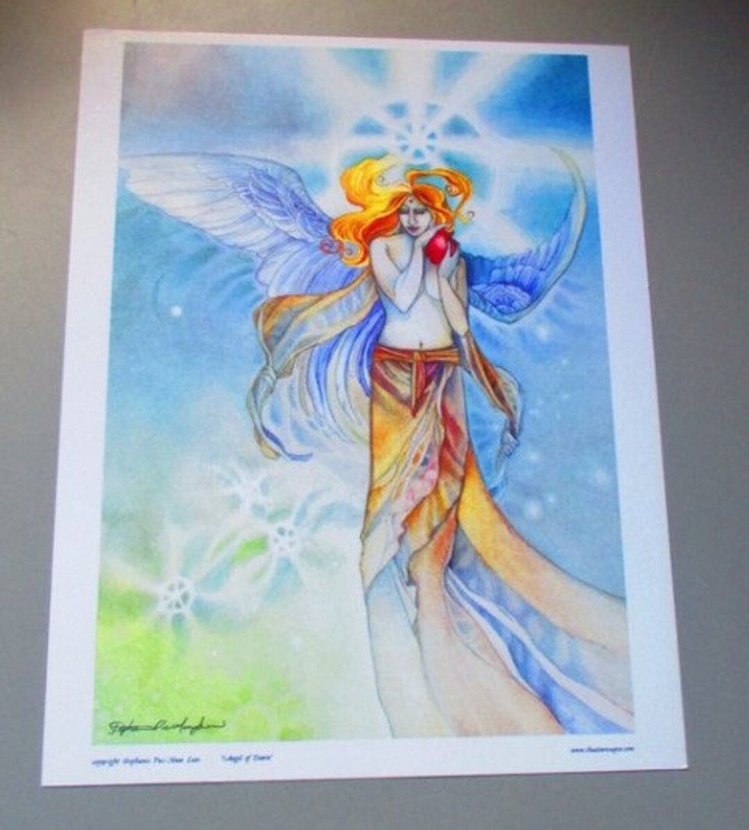 Angel of Dawn Art Print NEW Stephanie Pui-mun Law Shadowscapes Tarot ...