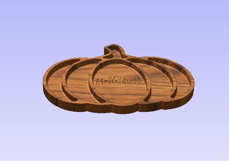 CNC Pumpkin Dish Digital File Pumpkin Tray Happy Halloween Svg, Dxf ...