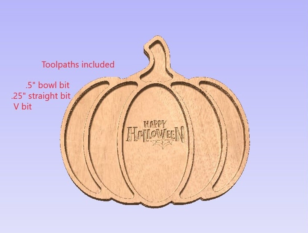 CNC Pumpkin Dish Digital File Pumpkin Tray Happy Halloween Svg, Dxf ...