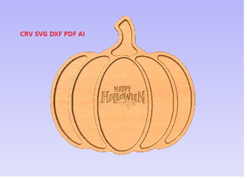 CNC Pumpkin Dish Digital File Pumpkin Tray Happy Halloween Svg, Dxf ...