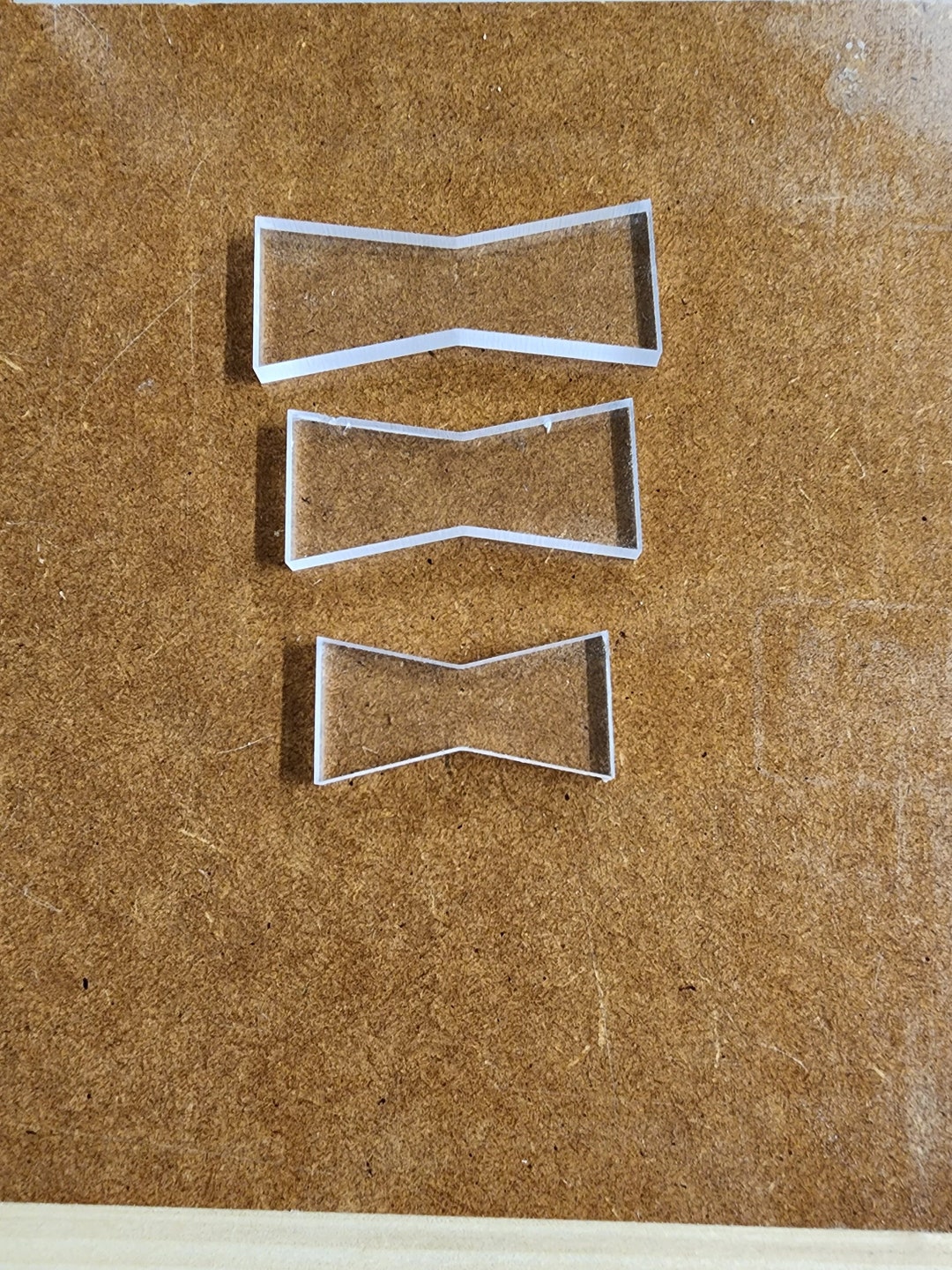 Acrylic Woodworking Bowtie Inlay Router Cutout Template 3 Pack - Etsy