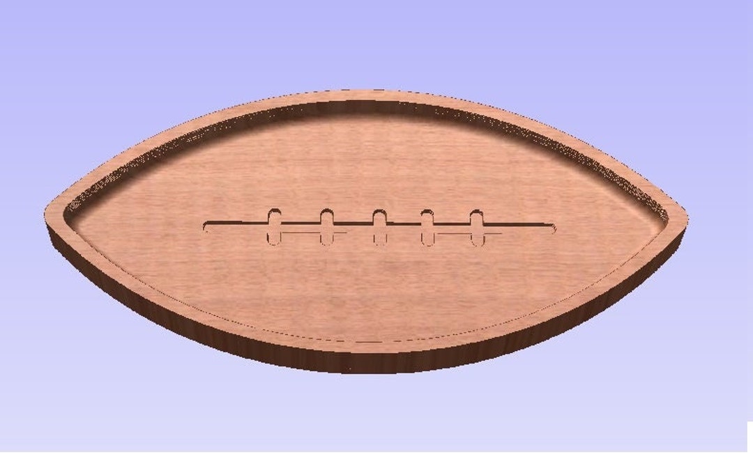 Digital CNC Cut File for Football Shaped Snack Tray Catchall Tray ...