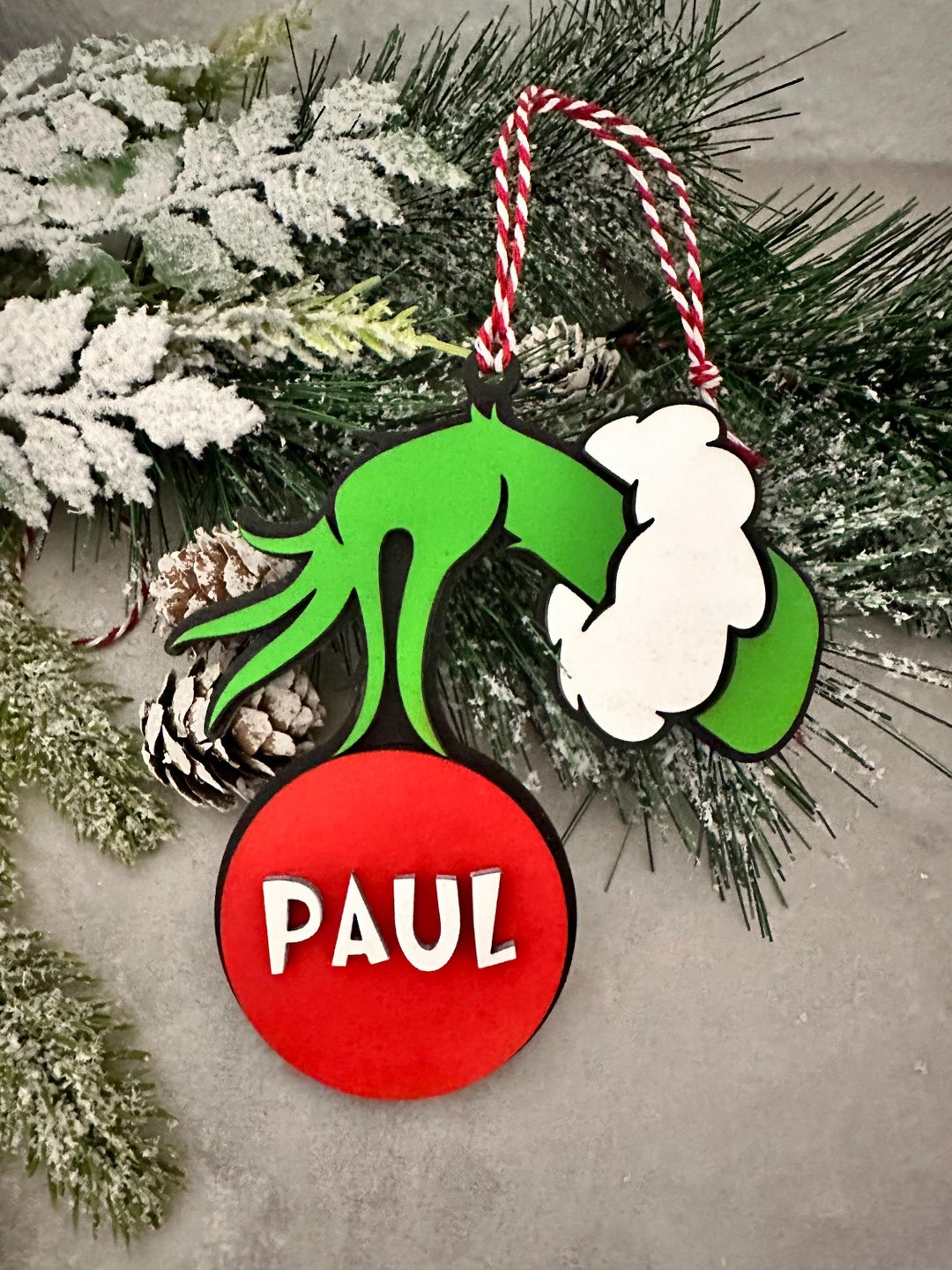 GRINCH Christmas Decoration, Grinch Pendant, Personalized Grinch ...