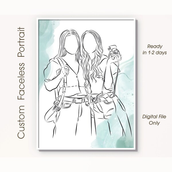 Faceless Portraits - Etsy