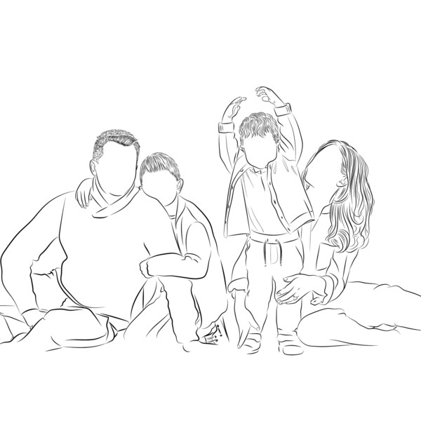 Faceless Print - Etsy